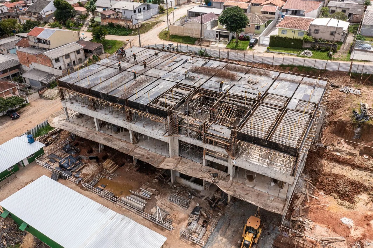 Obra de Hospital Geral de Colombo chega ao 4º pavimento